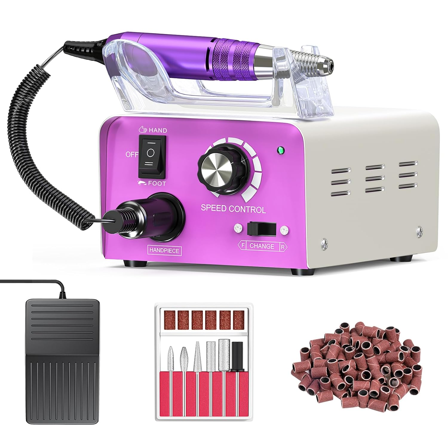 Electric Nail File - 35,000RPM Professional Efile Machine for Acrylic ...