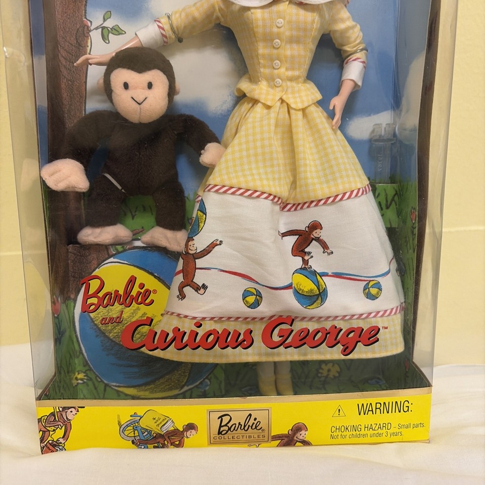 2000 Barbie and Curious George NRFB Keepsake Treasures Collection ...