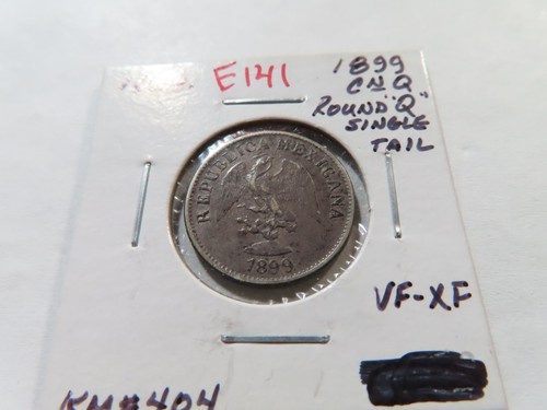 E141 Mexico 1899-Culiacan, Q 10 Centavos Round "Q" Single Tail VF-XF | eBay