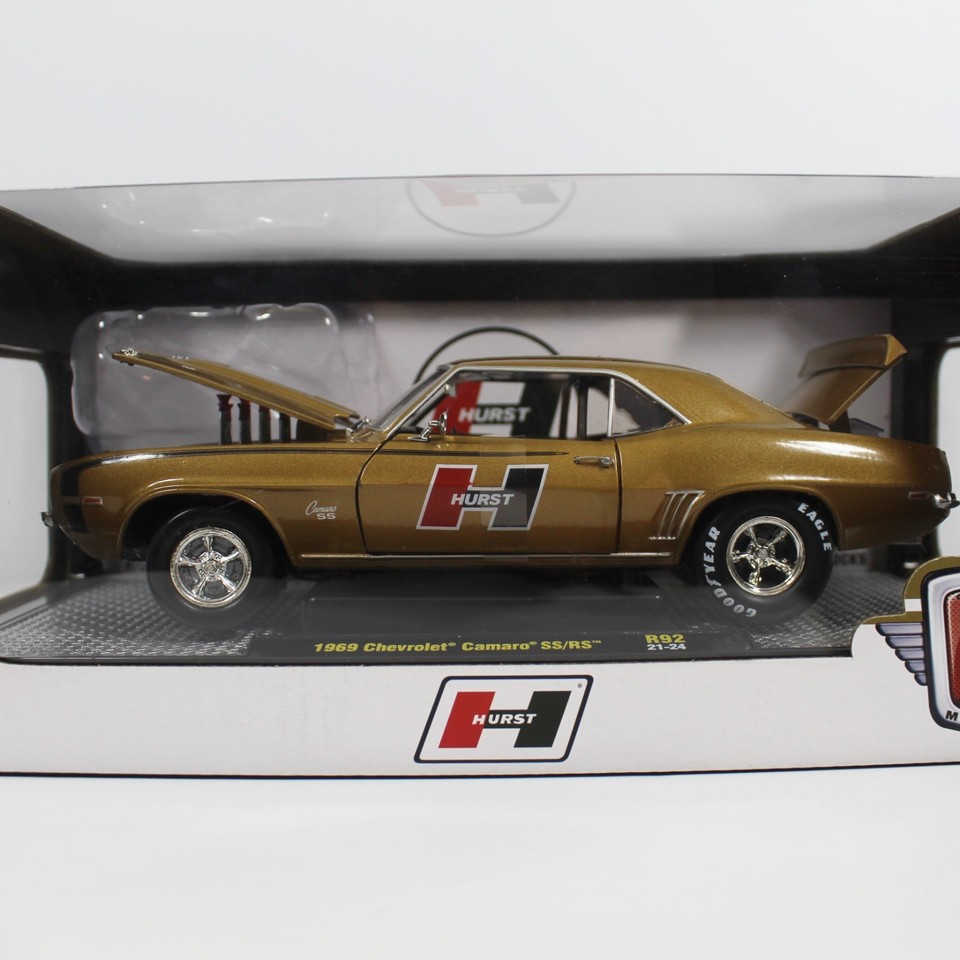 M2 Machines 1969 Chevrolet Camaro SS R/S (Bronze) 1:24 - Hurst R92 21 ...