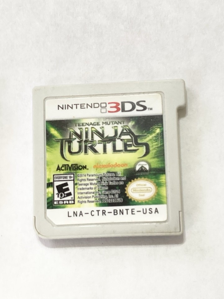 Three Nintendo 3DS Game Cartridges Teenage Mutant Ninja Turtles Tested ...