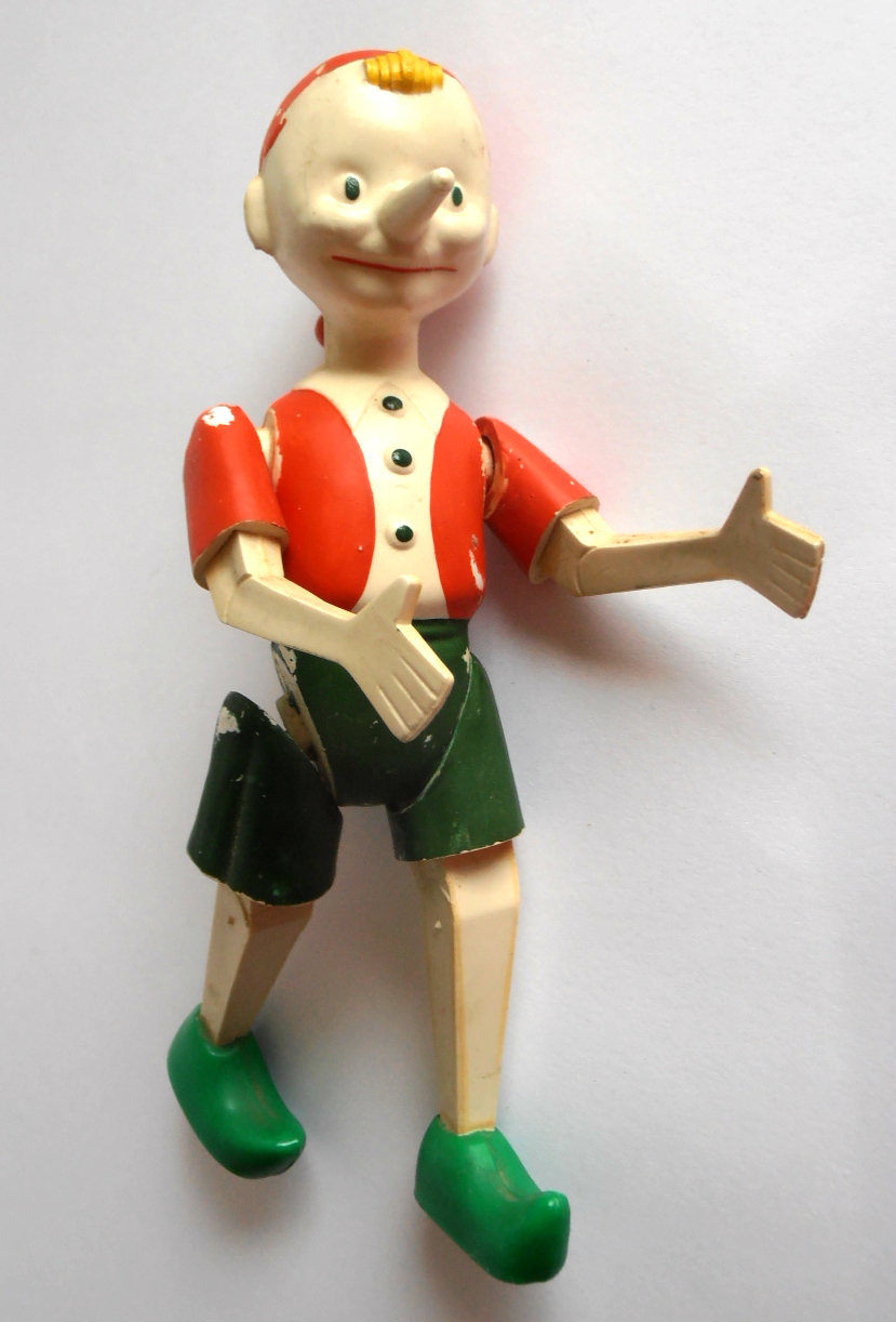 1930s Vintage USSR Russian Soviet Crushed Plastic Toy Doll PINOCCHIO ...