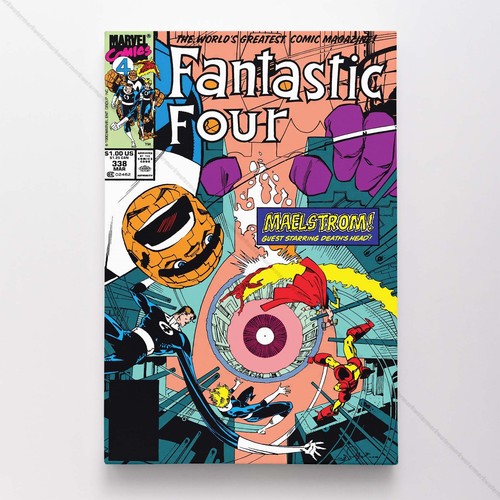 Fantastic Four #338 Poster Canvas F4 Marvel Comic Book Art Print | eBay