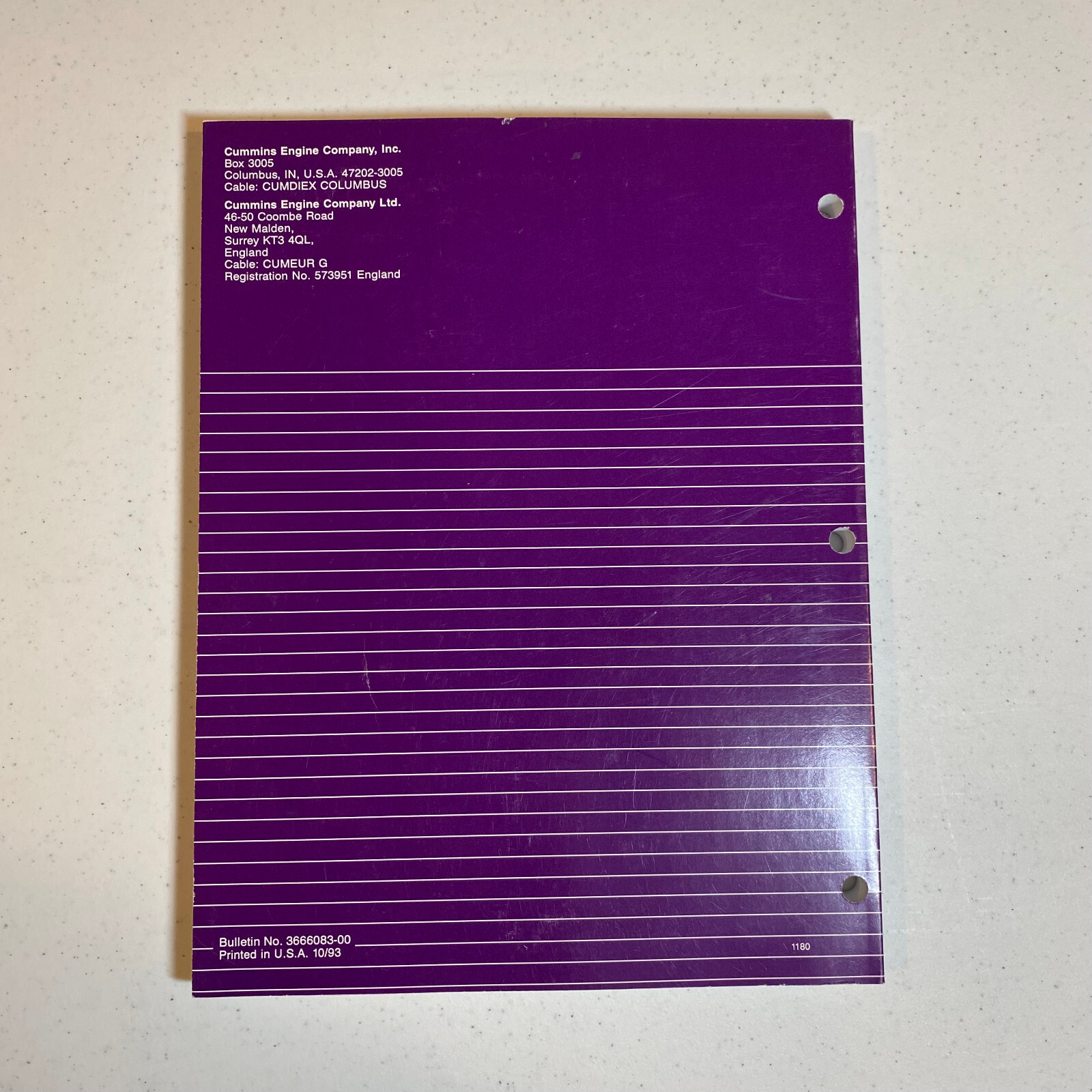 Cummins Shop Manual M11 Standard Repair Times Shop Labor Time Guide ...