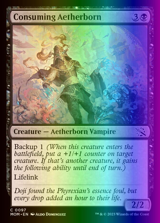 MTG Consuming Aetherborn (97/481) March of the Machine NM FOIL | eBay