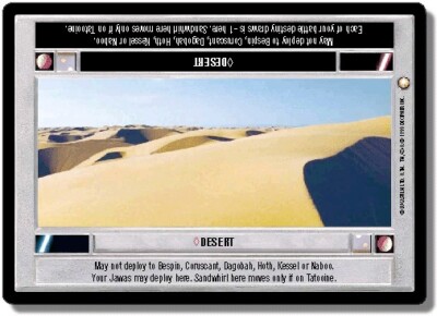 SWCCG: Desert - Lightside [Ungraded] Special Edition Star Wars CCG ...