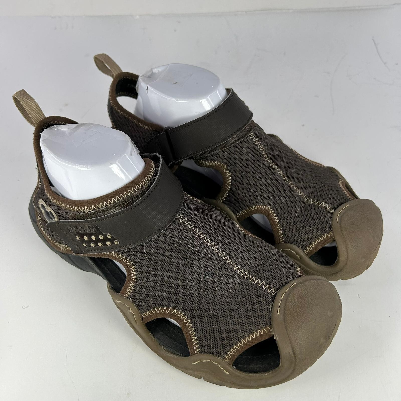 Crocs Disney Men's Swiftwater Brown Sling Back Sandal… - Gem