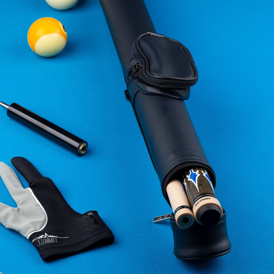 Action ACRND 1x2 Round Hard Pool Cue Case Billiard Stick Bag Billiards ...