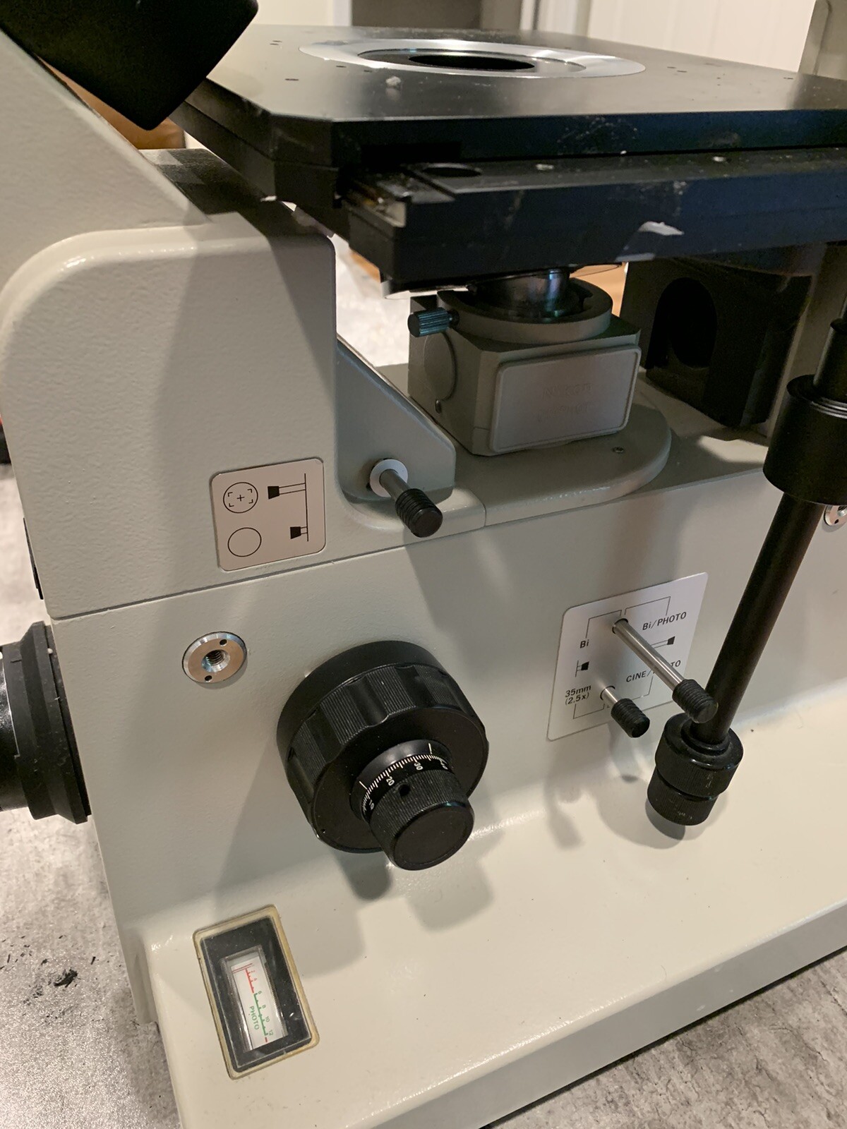 NIKON Diaphot Microscope Inverted Phase Contrast Fluorescence 5x ...