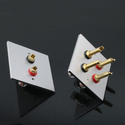 1Set Gold Plated Speaker Binding Post HIFI Terminal +Aluminum alloy ...