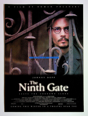The Ninth Gate Artisan Entertainment 1999 Trade Print Magazine Ad ...