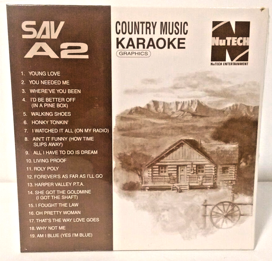 Country Music Karaoke CD 19 songs SAV A2 NuTech Ent. NEW in SEALED ...