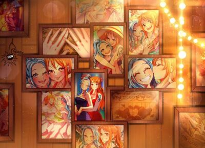 ONE PIECE namivivi nami nefertari vivi map photo Custom Gaming Mat Desk ...