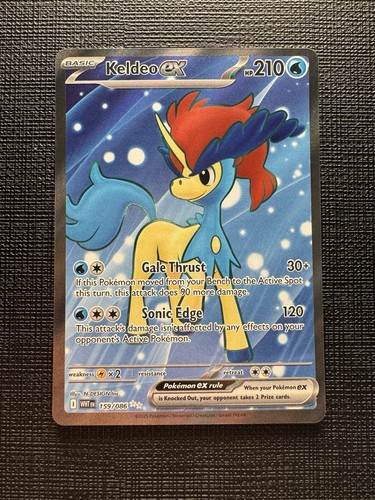 Keldeo ex 159/086 White Flare - Full Art English Pokémon Card - NM/Mint ...