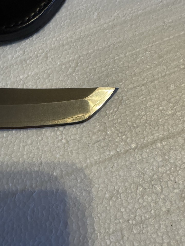 Cold Steel Tanto Knife Vintage 80's Brass Gaurd | eBay