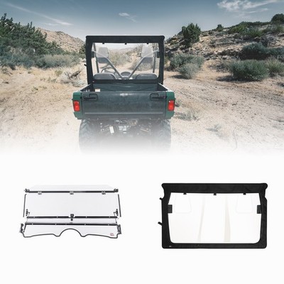 Front Flip Windshield + Rear Panel Window For 2004-2013 Yamaha Rhino ...