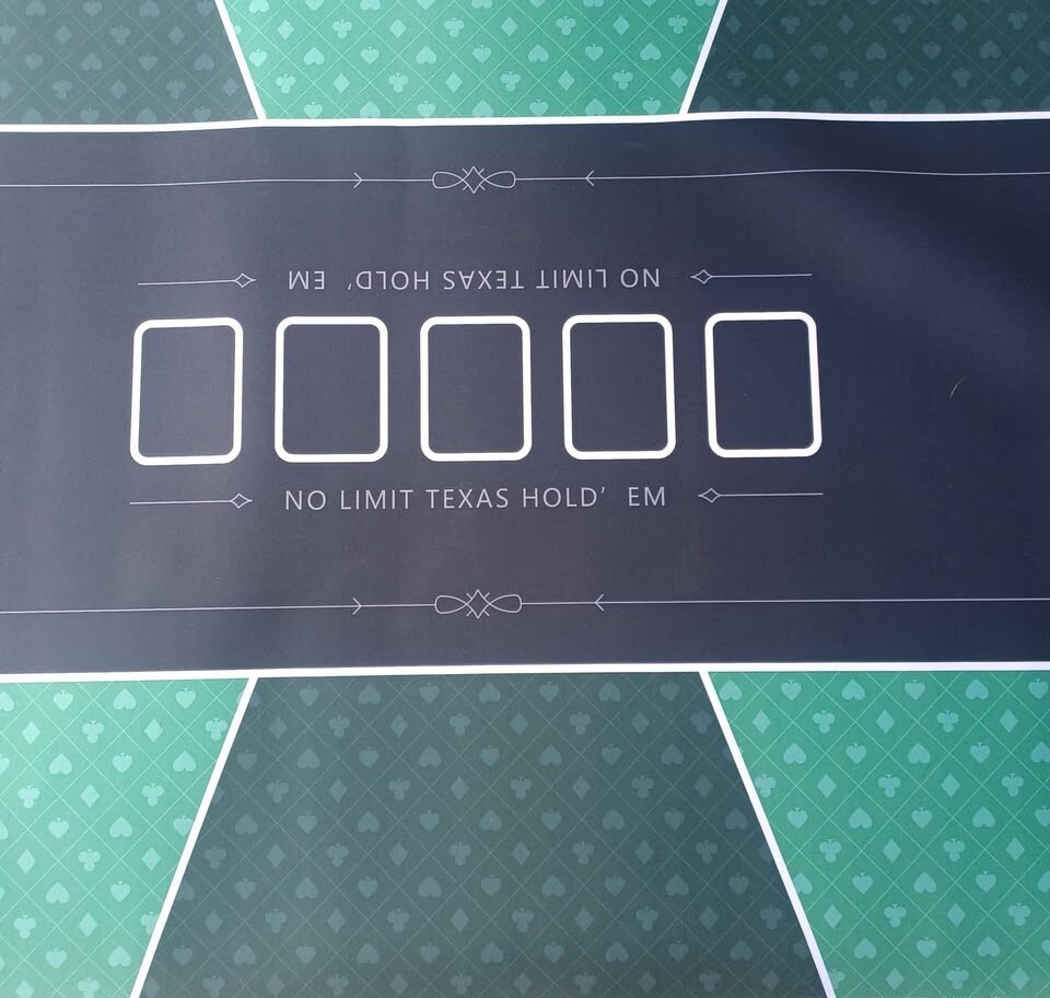Texas Hold Em Poker Mat 70 x 35 Inch Table Cover Green By YUZPKRSI | eBay