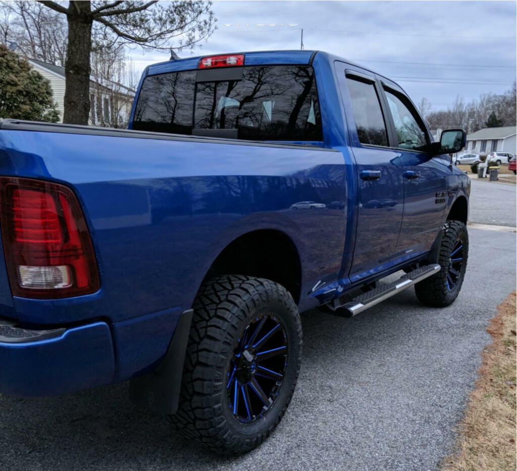 20x9 Fuel Wheels D644 Contra Gloss Black w Candy Blue Off Road(S45) | eBay