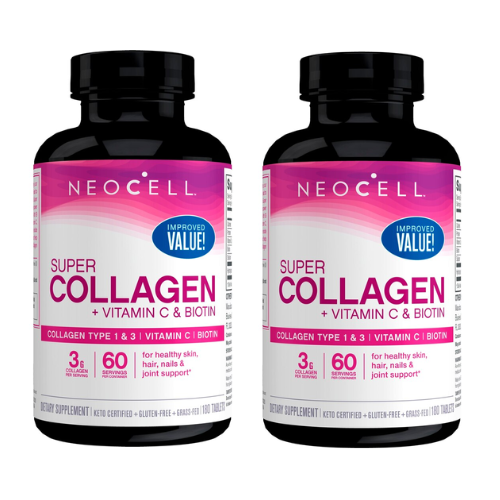 NeoCell Super Collagen With Vitamin C and Biotin, Tablet, 180 Count, 2 ...