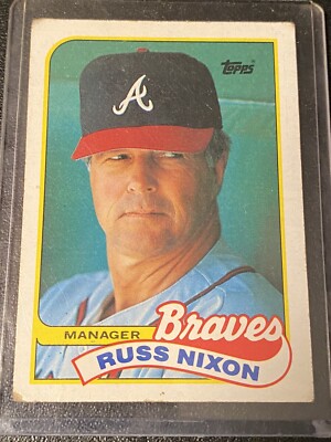 Russ Nixon Baseball Card -- 1989 Topps #564 -- Atlanta Braves Manager ...
