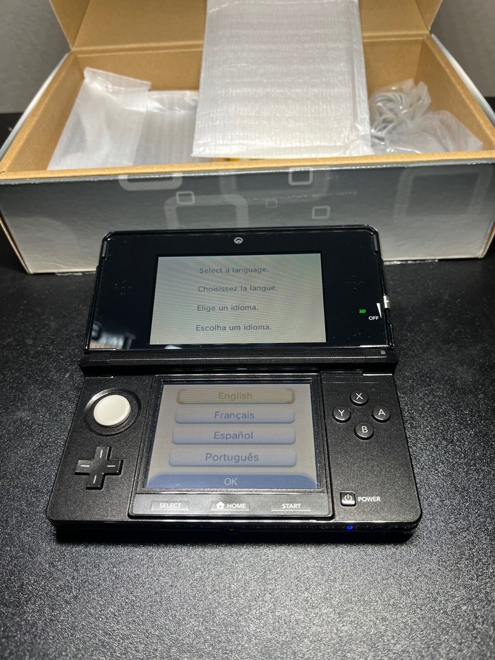 New(Open Box) Nintendo 3DS Handheld System - Cosmo Black 🔥A23 w/ single ...