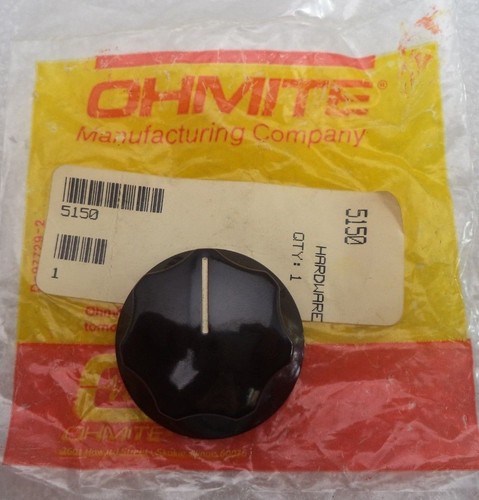 Universal Round Rheostat Knob, Fits 1/4-in shaft, Cylindrical w/Skirt ...