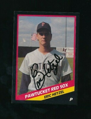 1988 CMC Pawtucket Red Sox signed autograph Eric Hetzel #8 tough swsw6 ...