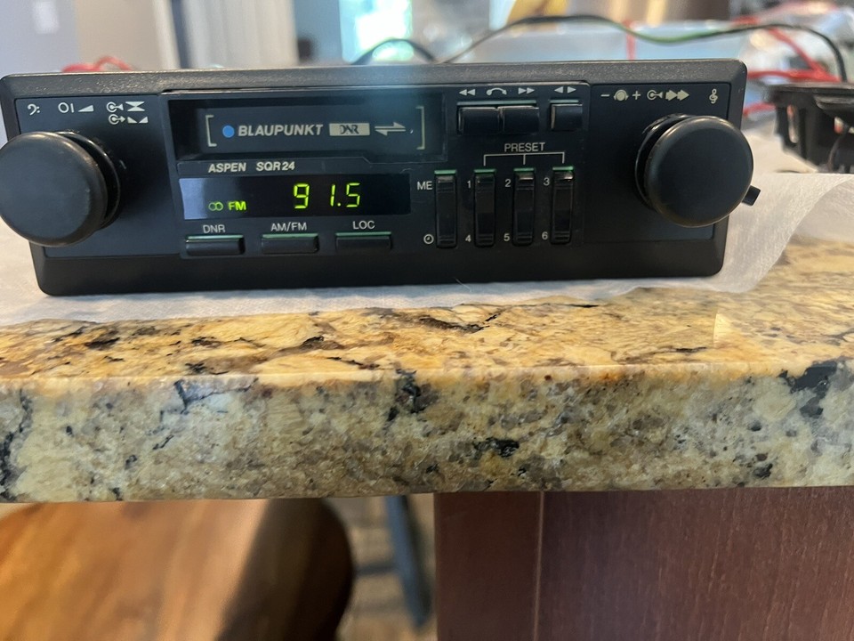 1980s Blaupunkt Aspen Radio, Porsche 944 OEM Radio | Aftermarket Branded | Vintage Part