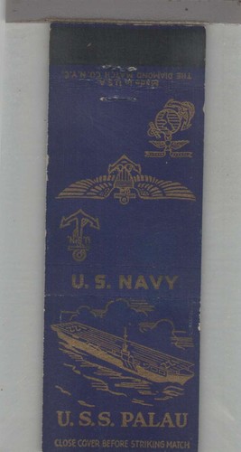 Matchbook Cover - US Navy Ship - USS Palau | eBay