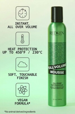 Redken Full Volume Mousse 12 oz Free Same Day Shipping | eBay