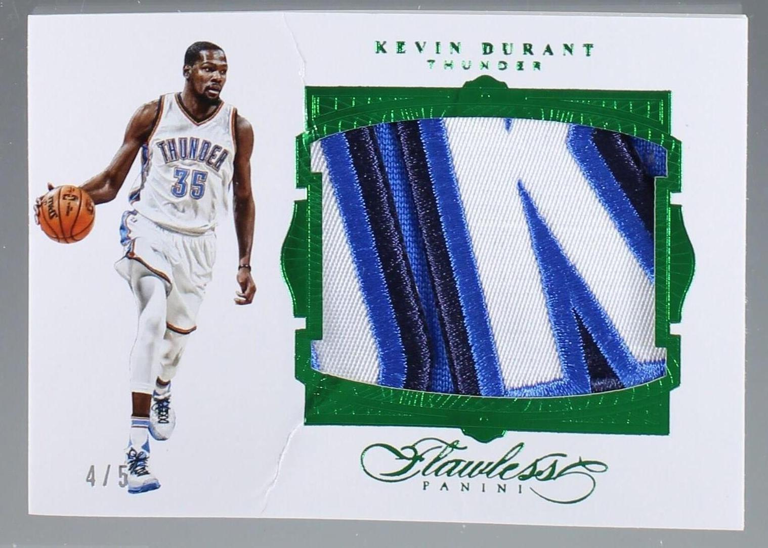 2015-16 Panini Flawless - Patches Kevin Durant #3 Emerald /5 (MEM) for ...