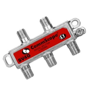 4-WAY SPLITTER CABLE TV ANTENNA CommScope SV-4G 187294000326 | eBay