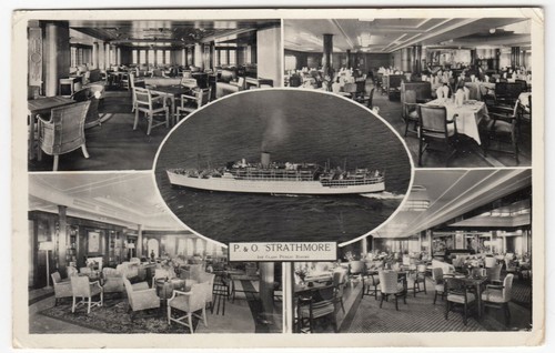 Shipping; P&O "Strathmore" 1st Class Public Rooms Multiview RP, Sent ...
