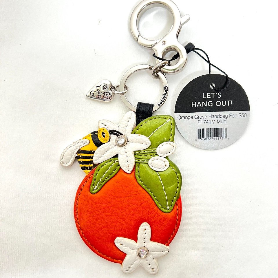 BRIGHTON Leather Handbag Charms Fobs Key Chains NWT $45-50 | eBay