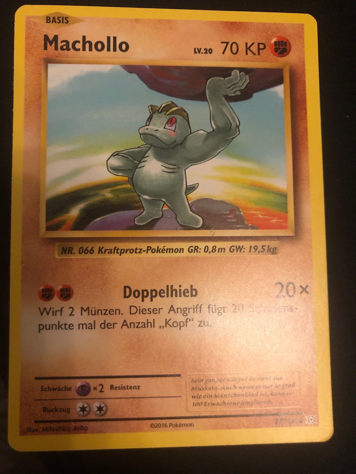 Machollo Pokemon Evolution Karte 57/108 Deutsch 2016 | eBay.de