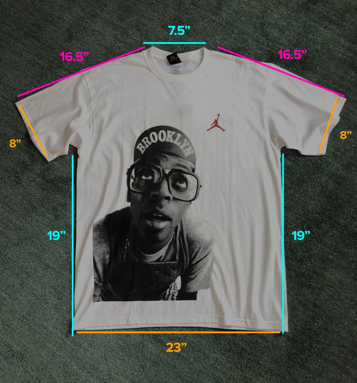 *VINTAGE* Air Jordan Spike Lee Mars Blackmon Shirt SzL *read full ...