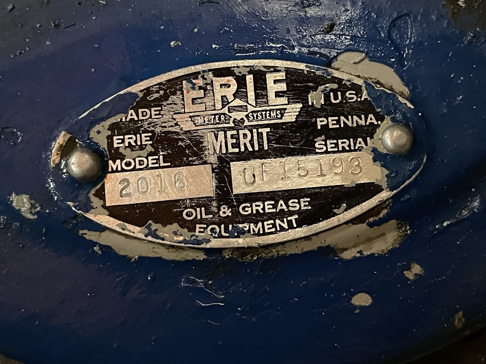 Antique Compact Oil Pump Chevron RPM Erie Meter System, Merit, Gas ...