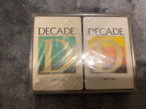 Decade Cigarettes Dual Pack Factory Sealed Playing Cards Promotional | eBay