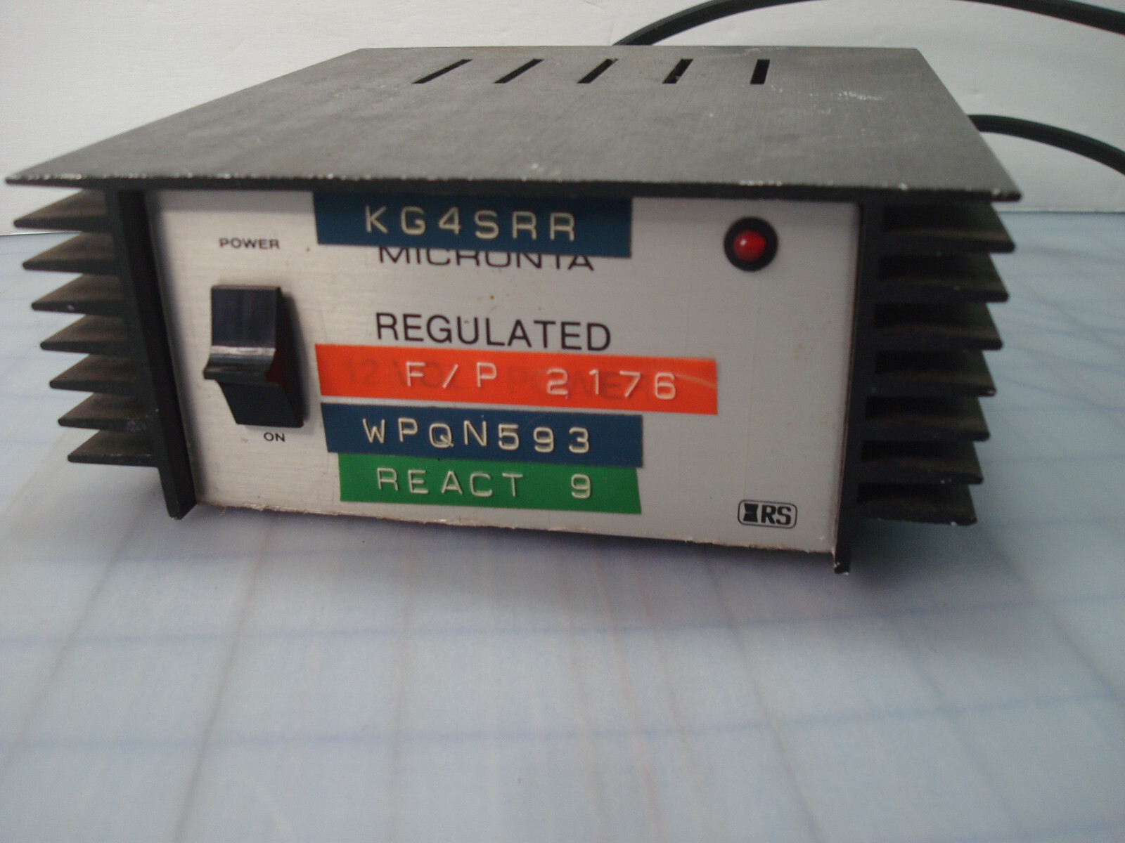 Micronta Regulated 12 volt Power Supply No. 22-120A Converts 120 VAC to ...