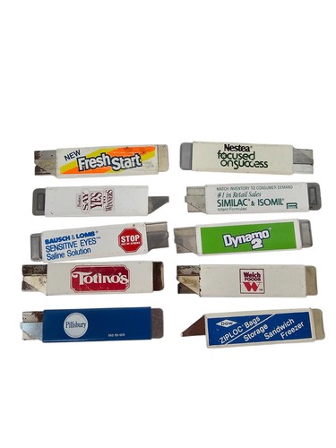 Lot 10 Vintage Box Cutters Promotional Advertising Openers 6 | eBay
