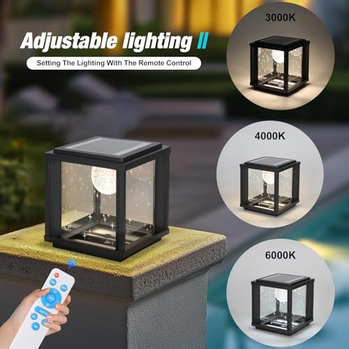 Solar Outdoor Post Lights Modern Solar Column Caps Lights IP65 ...