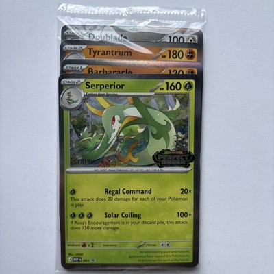 Perfect Order Prerelease Staff Promo 4 cards sealed Serperior Tyrantrum ...