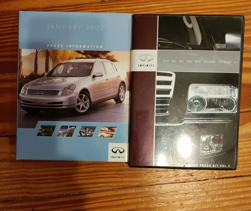 2002 and 2004 INFINITI Q45 I35 QX4 Press Kit MEDIA GUIDE DVD BROCHURE | eBay