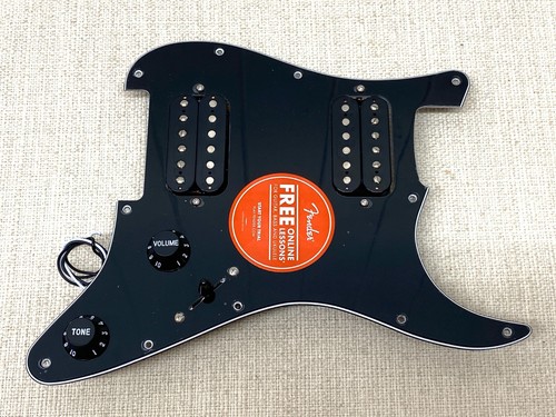 Genuine Fender Squier HH LOADED PICKGUARD Fat Strat Humbucker Pickup ...