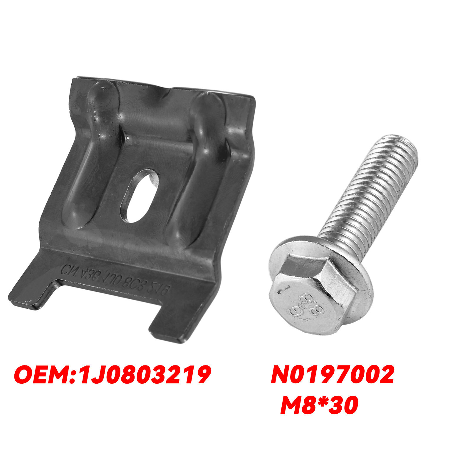 1J0803219 Battery Hold Down Clamp Bracket + Bolt For VW Golf Mk4 Mk5 ...