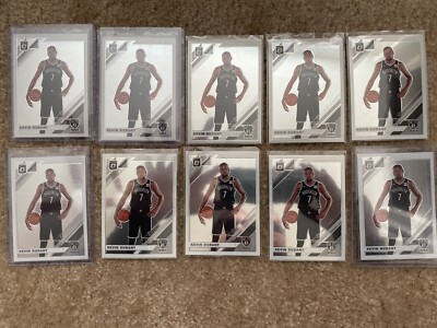 x10 Lot Kevin Durant 2019-20 Optic Base Card Brooklyn Nets #112 Panini ...