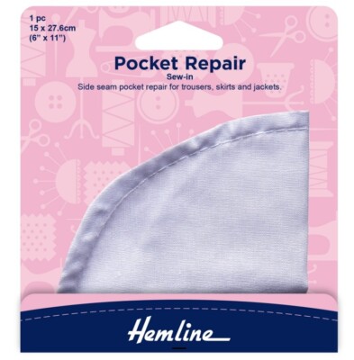 Hemline Trouser Pocket Repair | New & Improved Template | Sew-In or ...