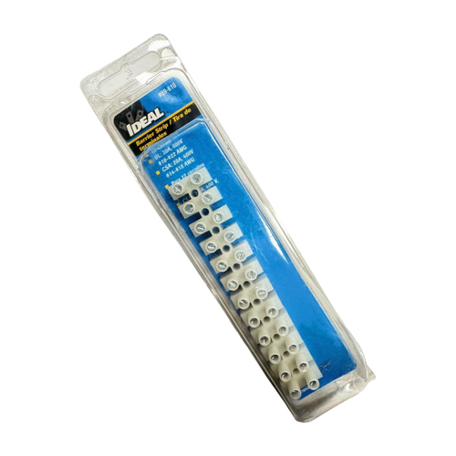 Ideal 89-610 Barrier Strip/Terminals, 12-Circuit, 30A, 600V, #10 - #22 ...