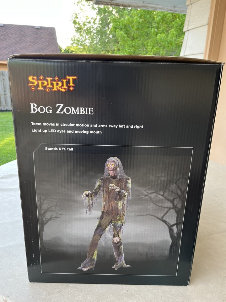 Spirit Halloween 6 Ft Bog Zombie Animatronic | eBay