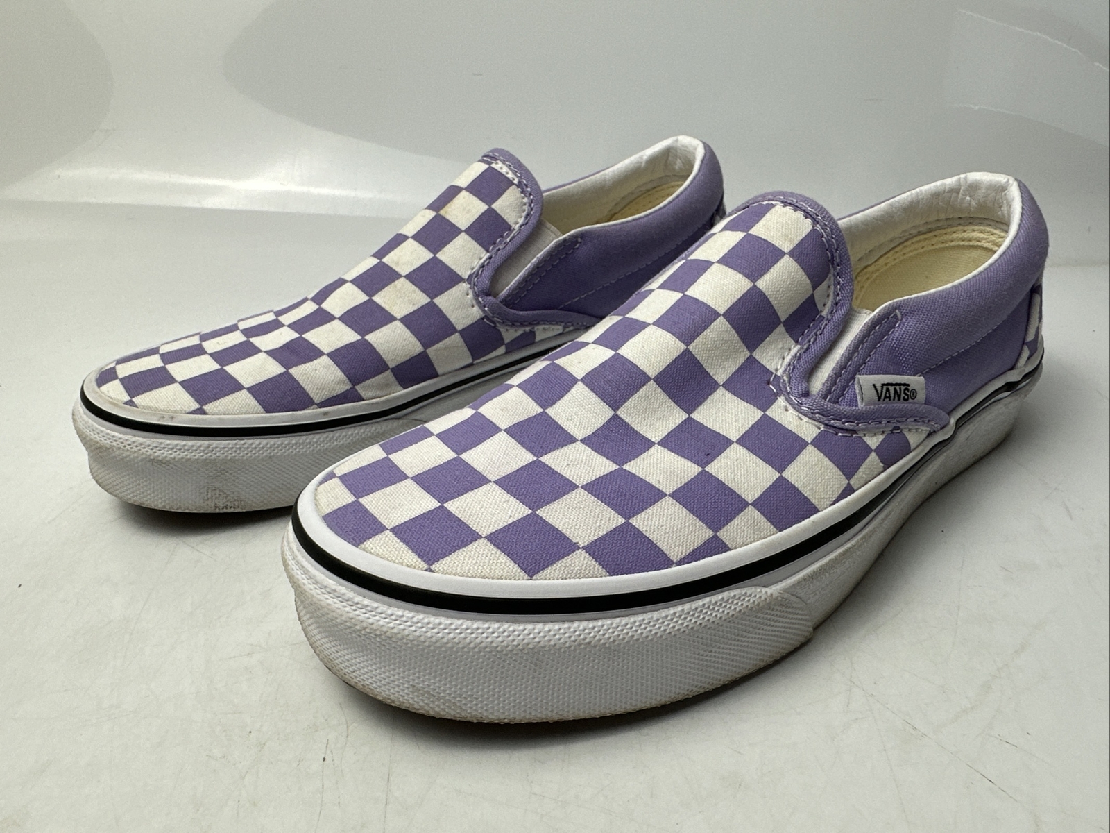 VANS Classic Slip On Checkerboard Lavender Purple Lil… - Gem